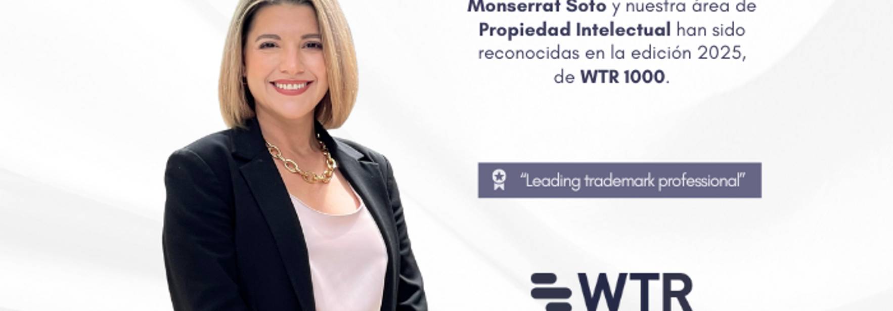 Monserrat Soto reconocida por WTR 1000